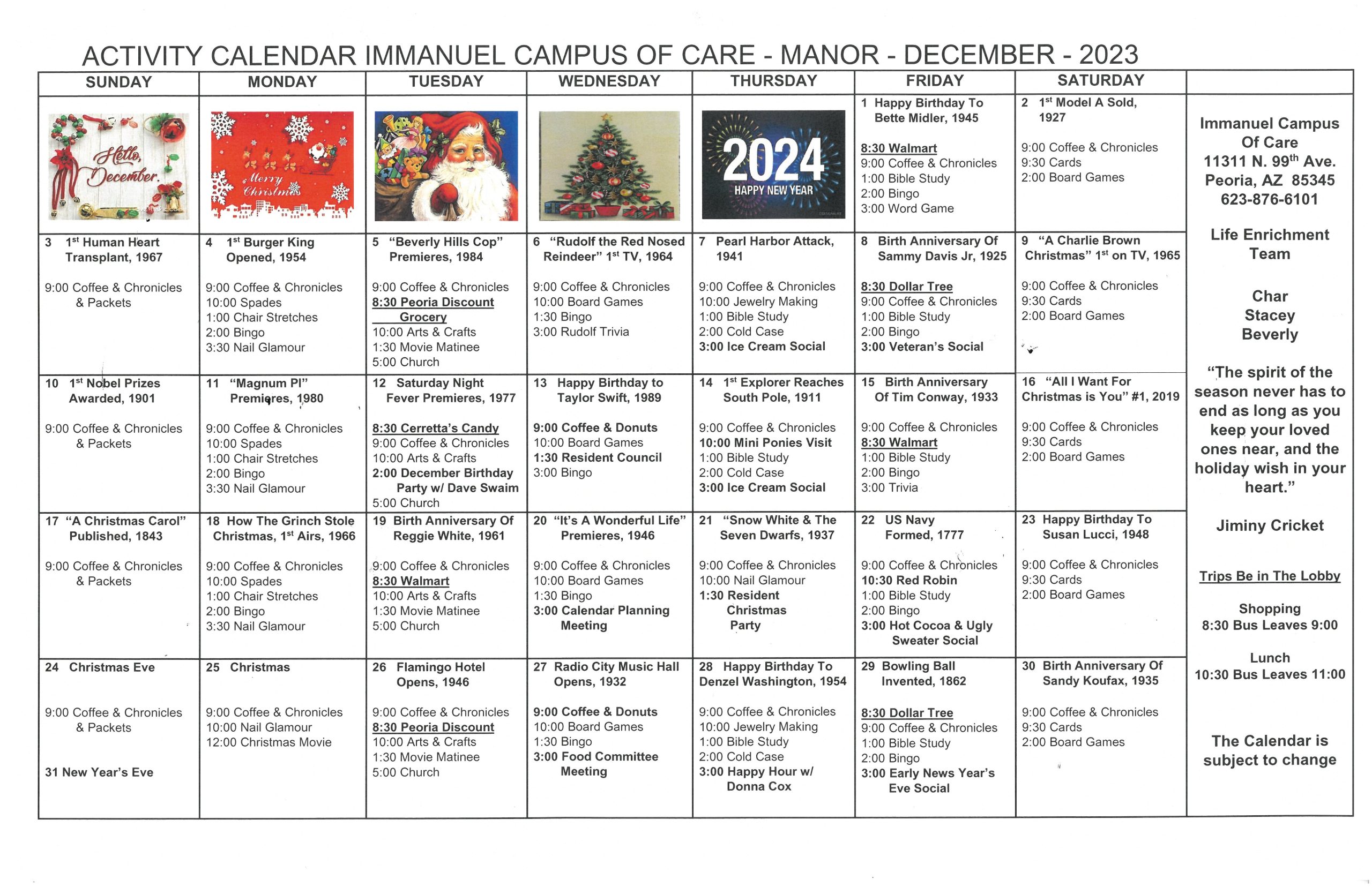 Assisted Living Facility in Peoria Arizona | Immanuel Campus